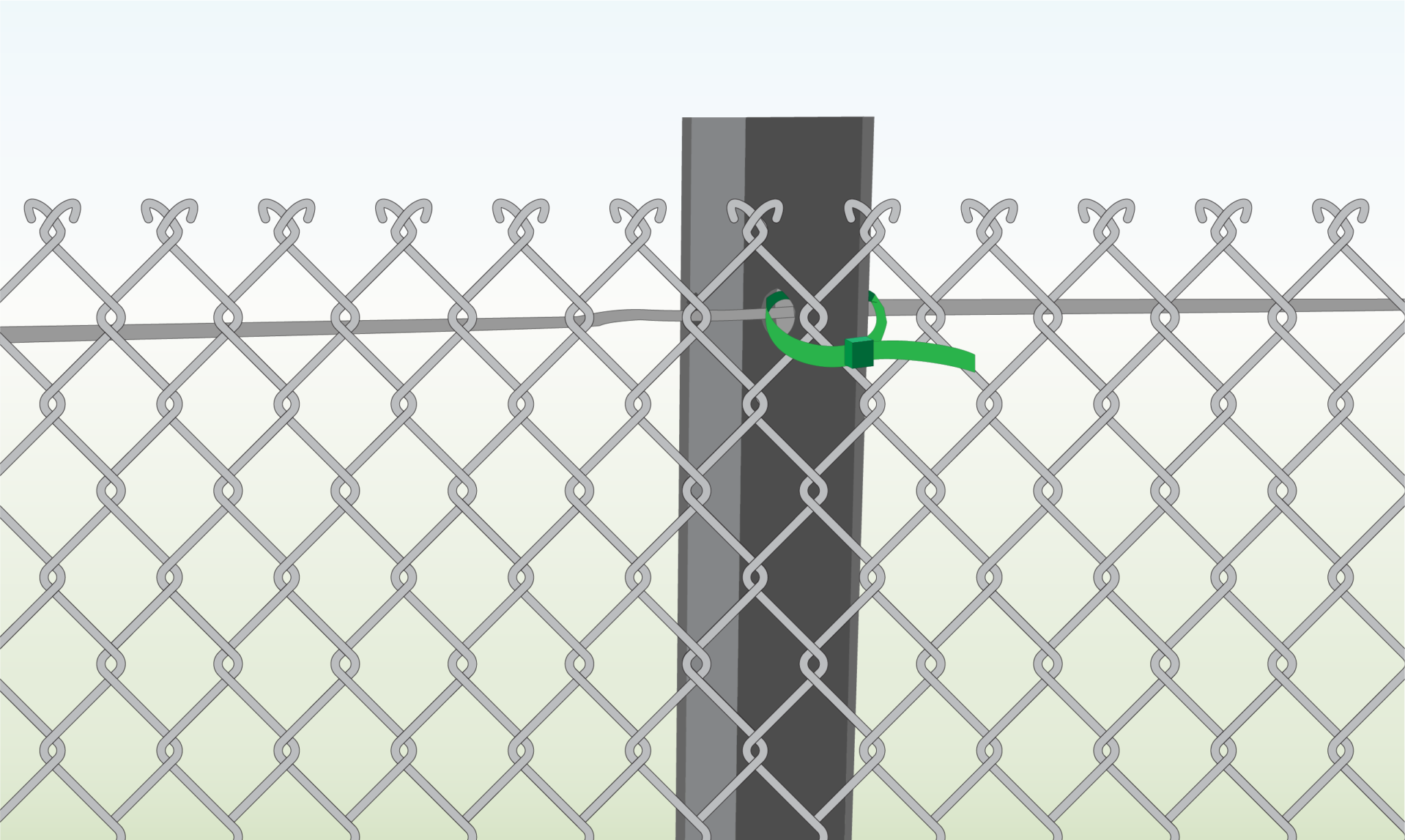 Attaching Chain Link Fence to Posts | Wire Fence
