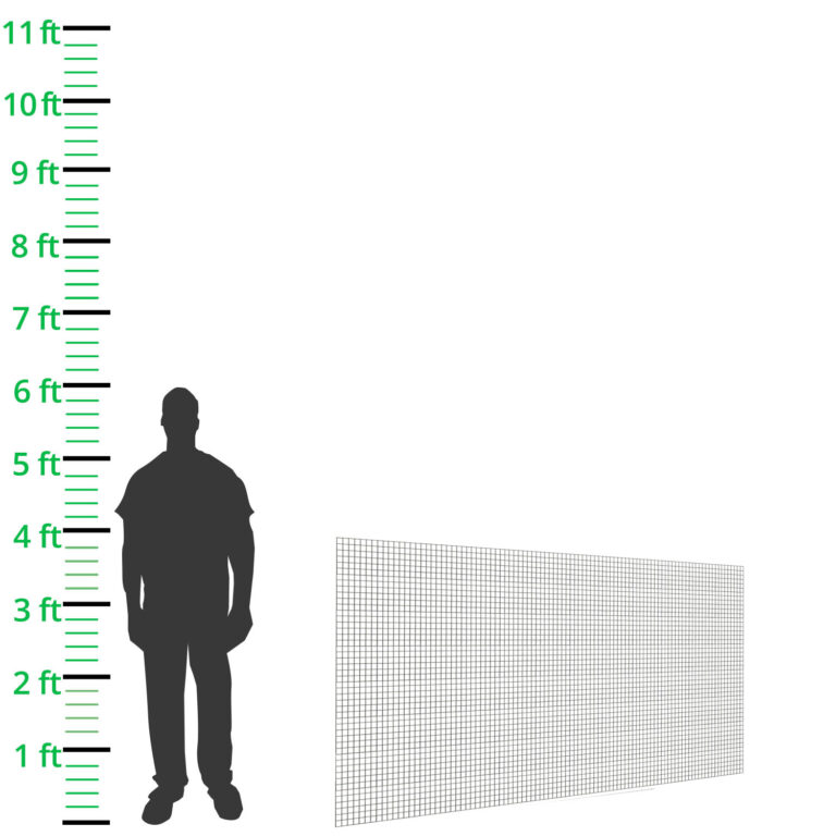 25mm x 25mm Galvanised Mesh Panel (H1.2m x L2.4m) - 10g/3mm | Wire Fence