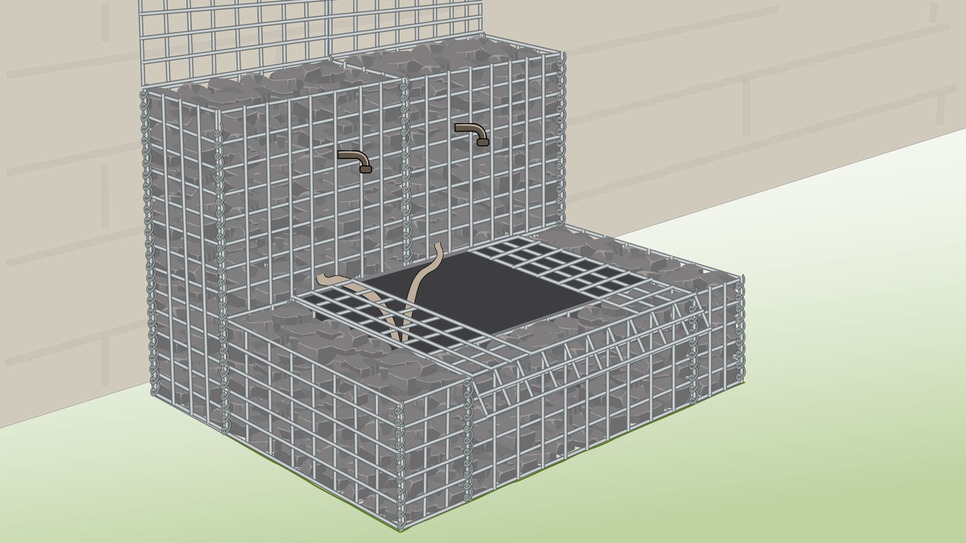 DIY Gabion Water Feature (WITH ILLUSTRATIONS) | Wire Fence