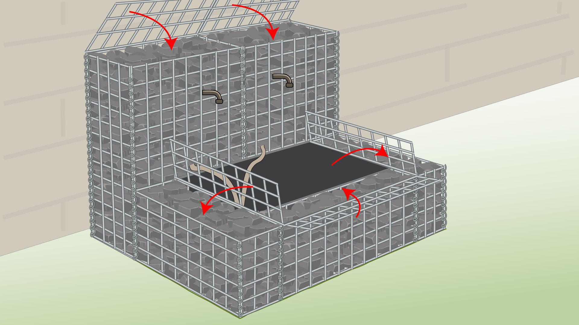 DIY Gabion Water Feature (WITH ILLUSTRATIONS) | Wire Fence