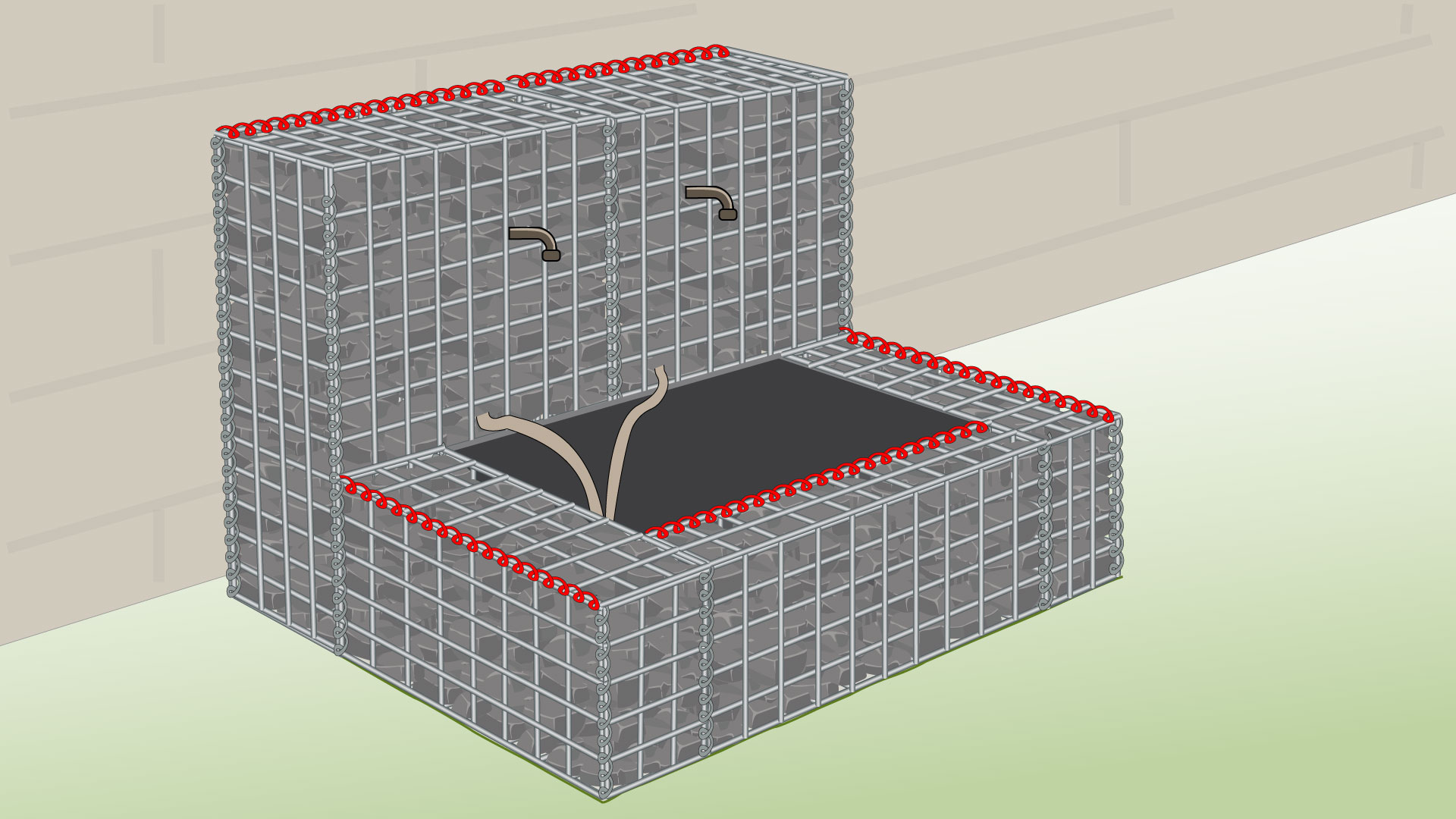 DIY Gabion Water Feature (WITH ILLUSTRATIONS) | Wire Fence