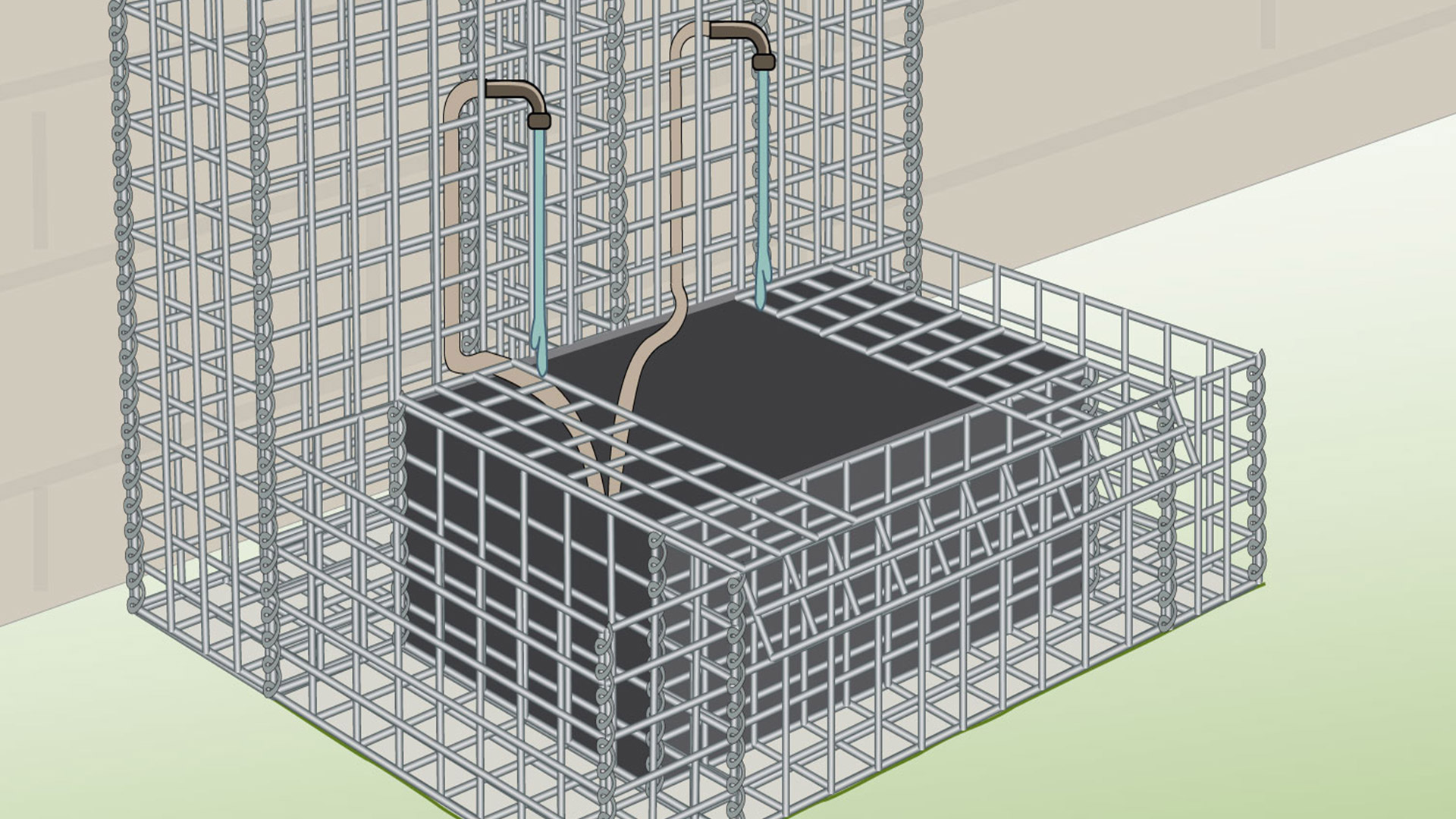 DIY Gabion Water Feature (WITH ILLUSTRATIONS) | Wire Fence
