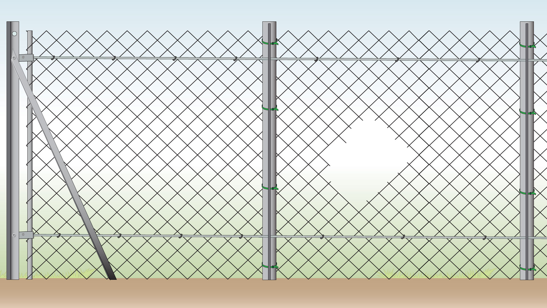 How to Repair Chain Link Fence (STEP BY STEP) | Wire Fence