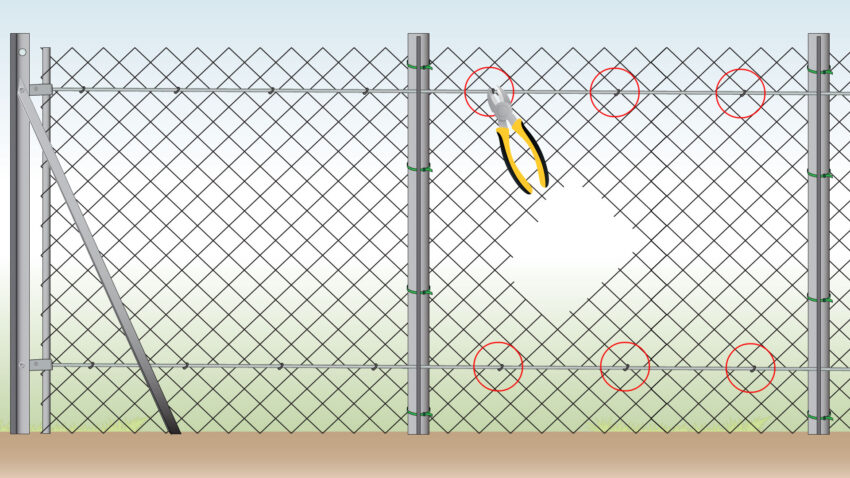 How to Repair Chain Link Fence (STEP BY STEP) | Wire Fence