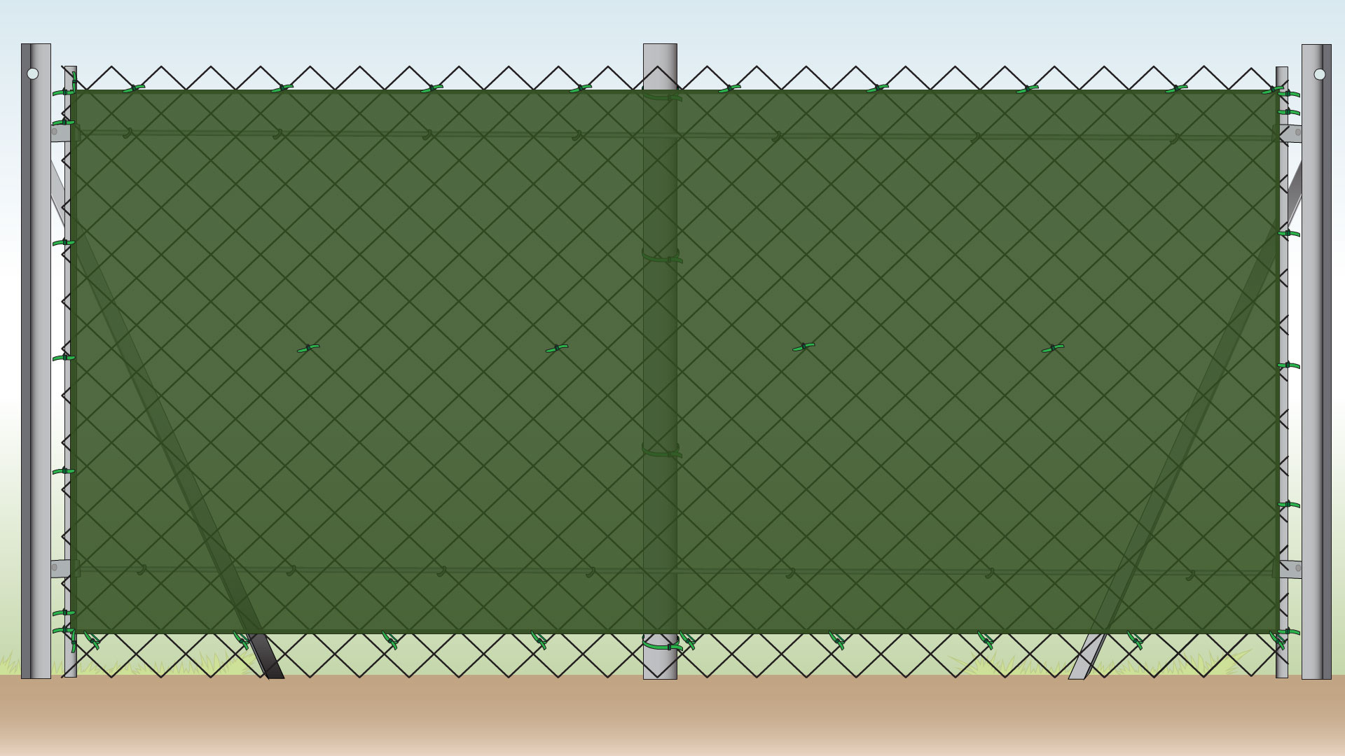 How to Attach Privacy Screen to Chain Link Fence | Wire Fence